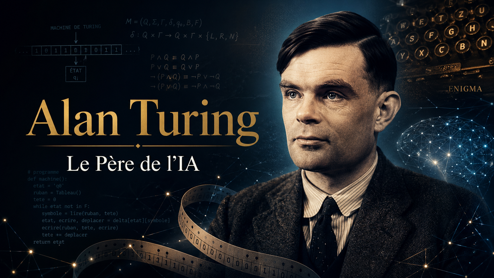 Alan Turing : pourquoi il est considéré comme le père de l’IA | IA ...